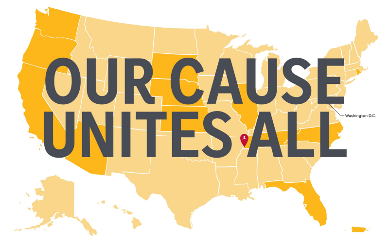 Our Cause Unites All Map - St. Jude Inspire | St. Jude Children's ...