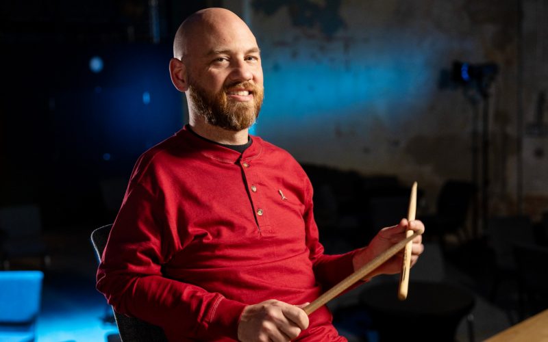 Watch: musician and composer Adam Hopper plays drums with a titanium ...